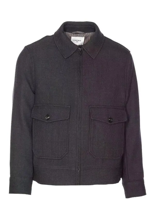 CIRCOLO 1901 Buttoned-pocket Jacket - Grey