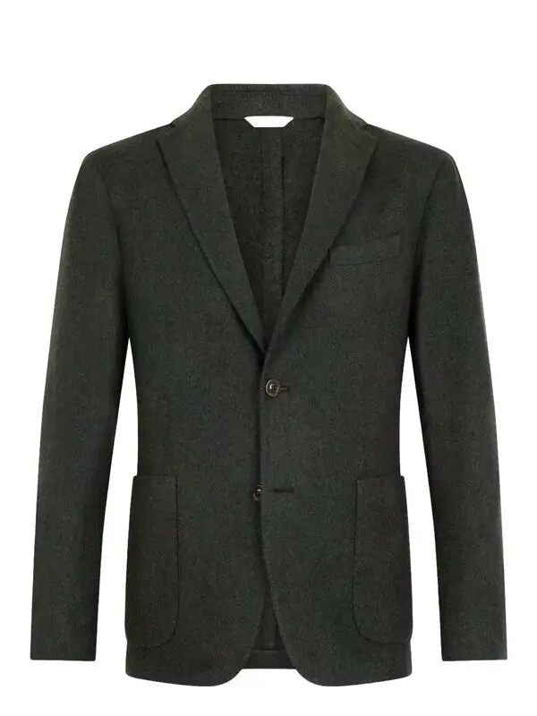 Boglioli Patch-pocket Buttoned Blazer - Green