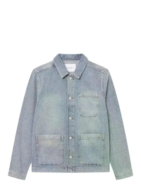 LES DEUX Button-fastening Shirt Jacket - Blue