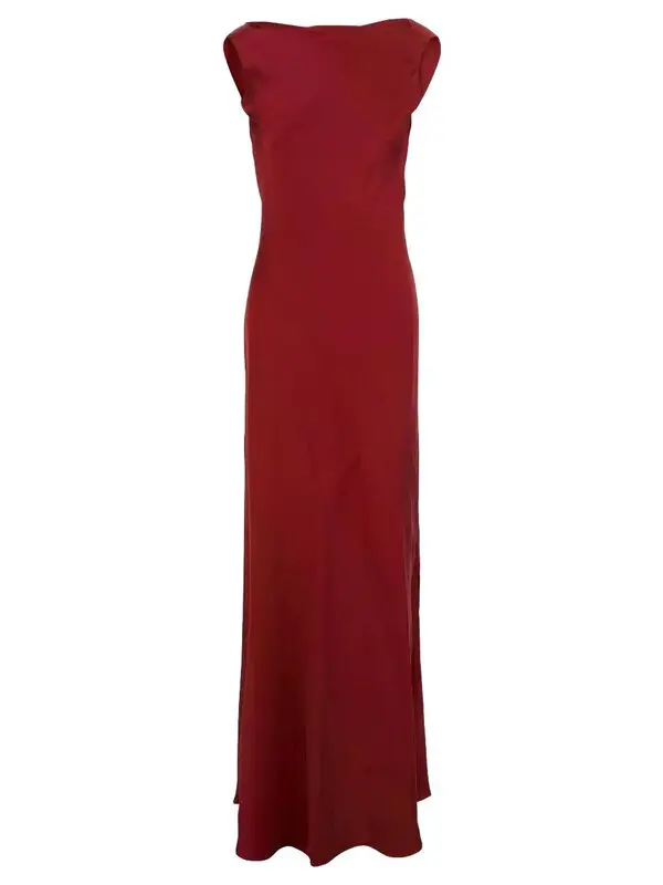 Antonelli Firenze Cowl-neck Maxi Dress - Red