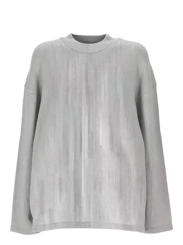 Max Mara Ribbed High-neck Sweater - Grey