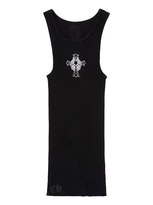Chrome Hearts Hairy Cross Tank Top - Black