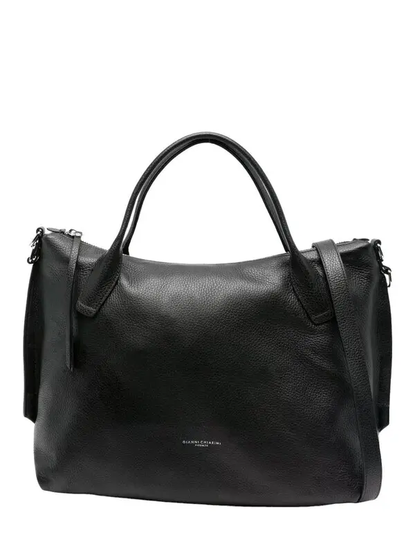 GIANNI CHIARINI Virginia Grained Leather Tote Bag - Black