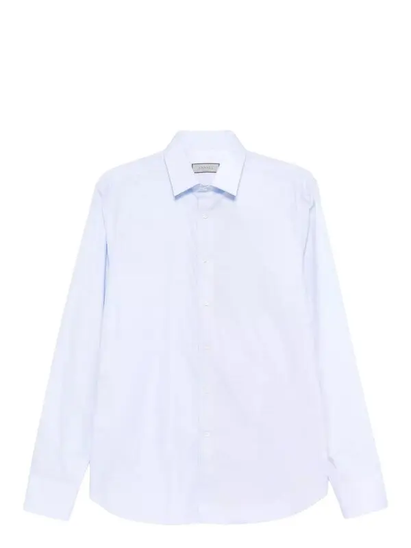 Canali Long-sleeve Cotton Shirt - Blue
