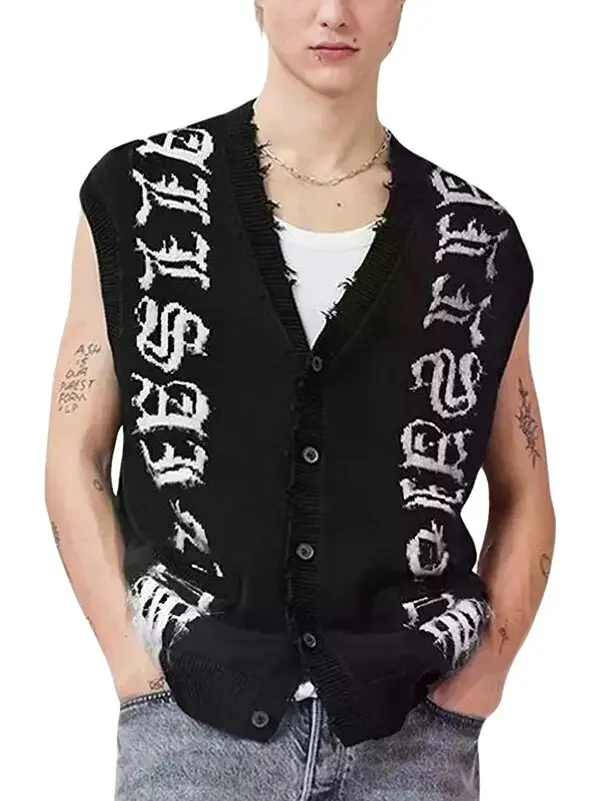 ALLSAINTS Sleeveless Cardigan - Black