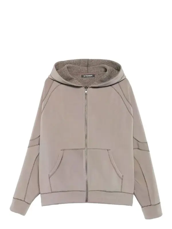 Ottolinger Contrast-stitch Hooded Jacket - Neutrals