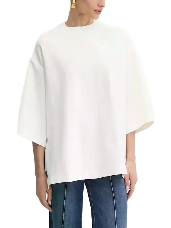 Liviana Conti Round-neck Top - White