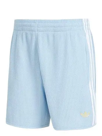 Adidas Waffle Knit Sprinter Shorts - Clear Sky Blue White Almost Yellow