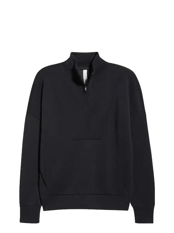 Zella Ultra Soft Half Zip Pullover - Black