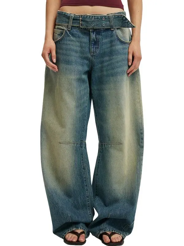 COTTON ON Low Barrel Jeans - Vertigo Blue