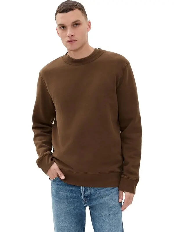 Citizens Of Humanity Crewneck Fleece Sweatshirt - Copper