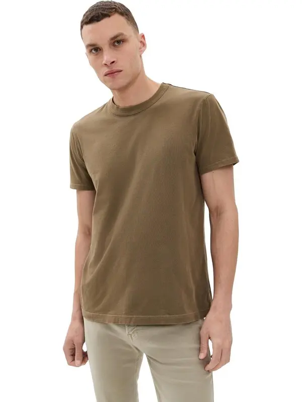 Citizens Of Humanity Everyday Cotton Tee - Dark Khaki