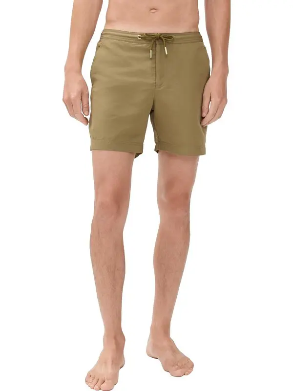Orlebar Brown Bulldog Drawcord 6" Shorts - Agave Green