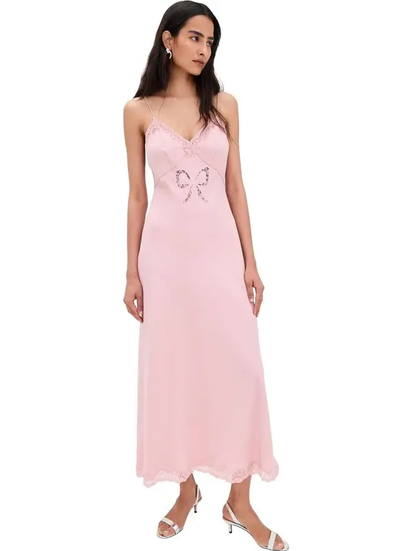 LoveShackFancy Manuela Maxi Dress - Quartz Pink