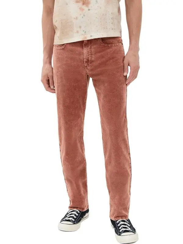 Isabel Marant Lewys Stretch Corduroy Pants - Rust