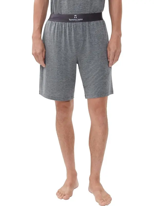 Tommy John Second Skin Sleep Shorts - Medium Grey Heather