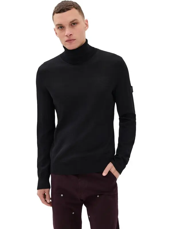 MAISON MARGIELA Knit Turtleneck Sweater - Black