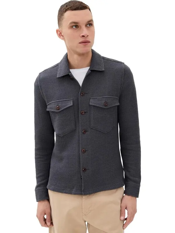 Rails Wells Waffle Knit Jacket - Ink