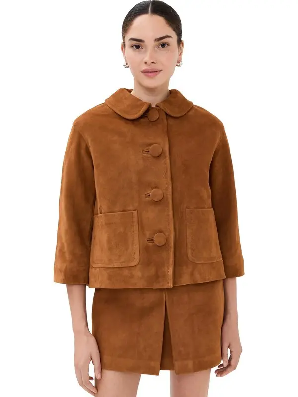 Marc Jacobs Suede Doll Jacket - Copper