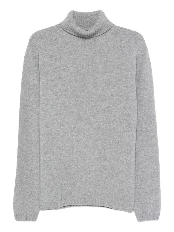 DANIELE FIESOLI Turtleneck Long Sleeve Sweater - Grey
