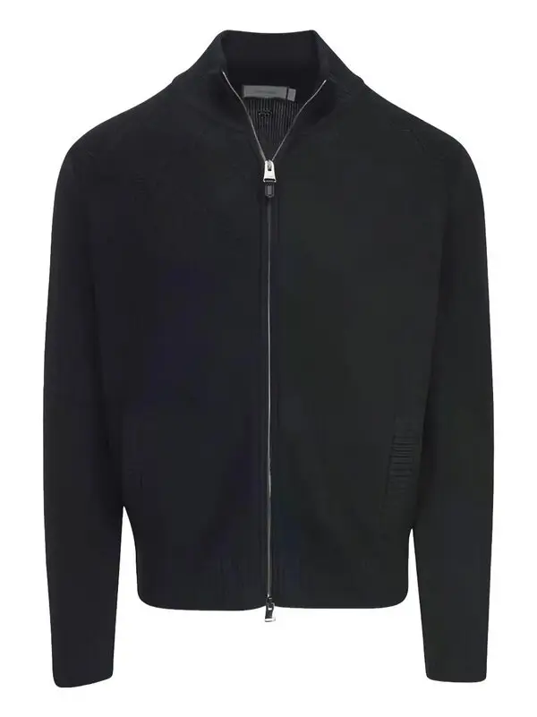 Canali Zip-up Cardigan - Blue