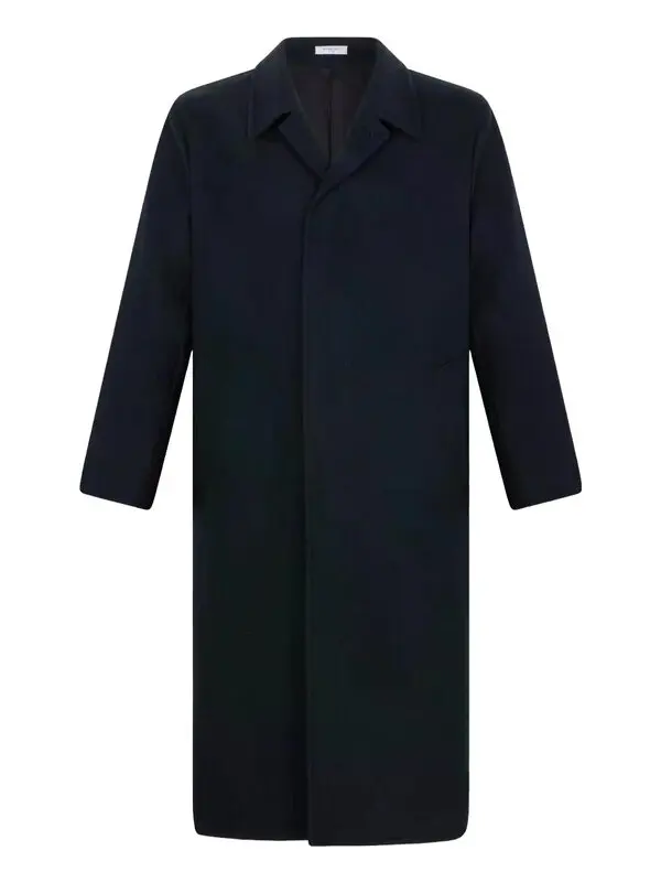 Boglioli Single-breasted Wool-blend Coat - Blue