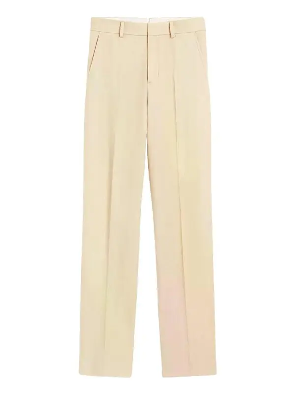 Ami Wool Large-fit Trousers - Neutrals