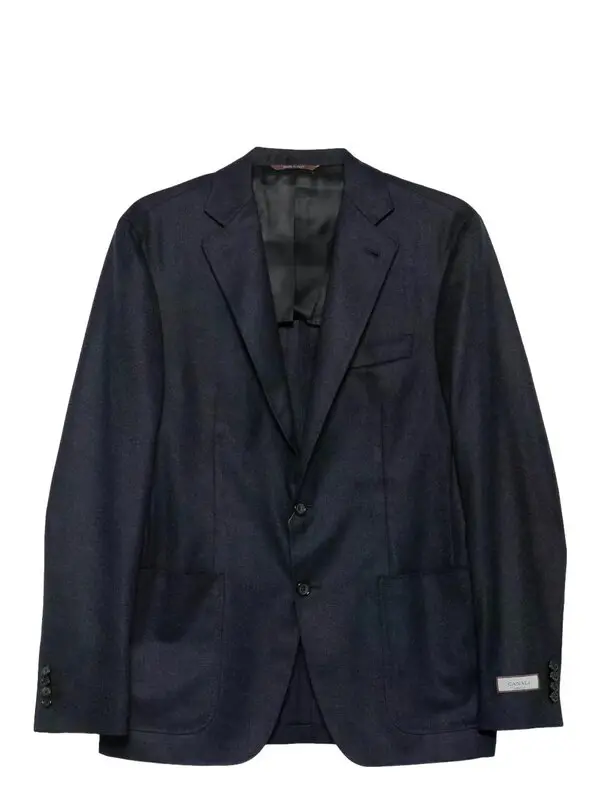 Canali Patch-pocket Two-button Blazer - Blue