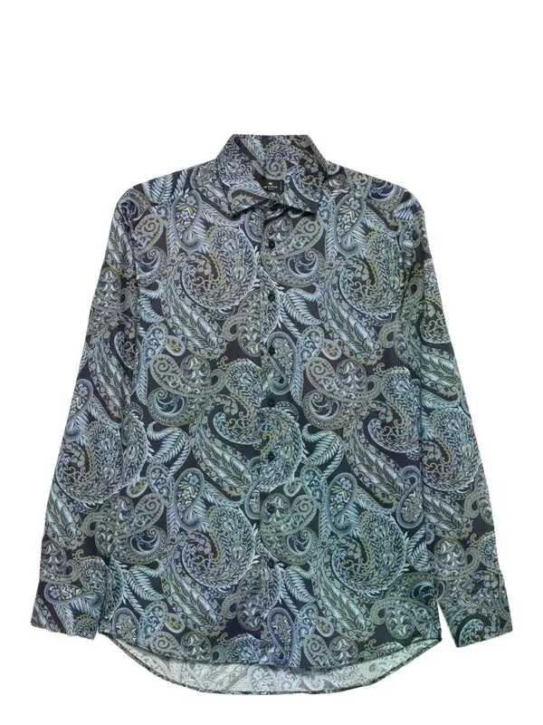 Etro Paisley-print Shirt - X0883 Blue/multicolor