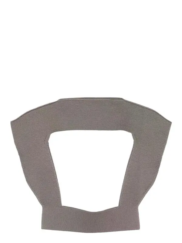 Rick Owens Tatlin Keyhole Wool Top - Grey
