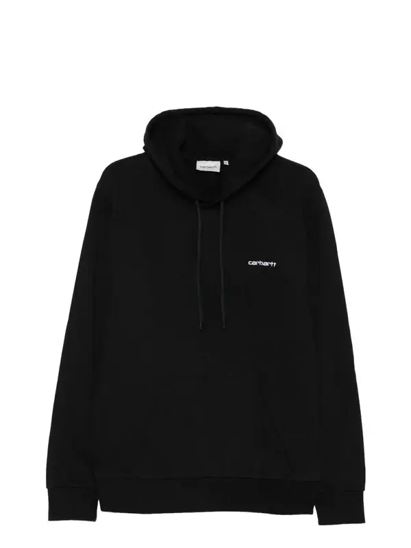 Carhartt Work In Progress Logo-embroidered Hoodie - Black