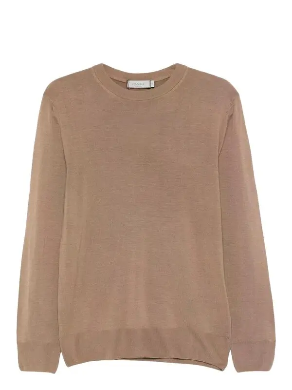 Canali Wool T-shirt - Brown