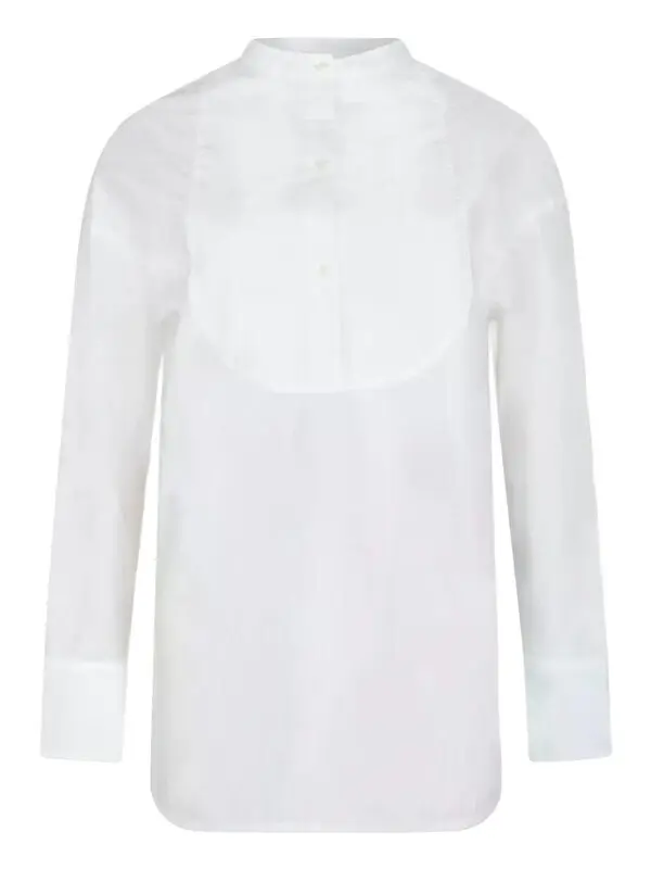 LOULOU Long-sleeved Panelled Shirt - White