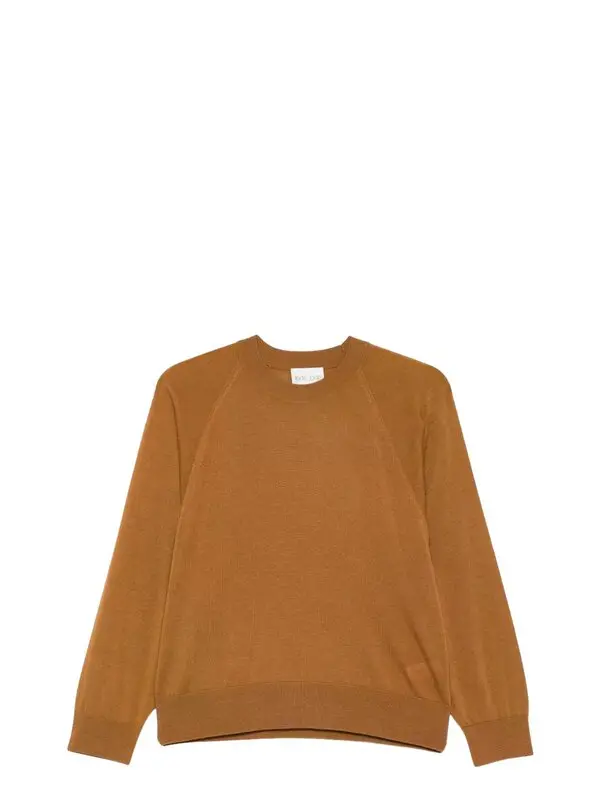 FORTE_FORTE Wool Raglan Sleeve Sweatshirt - Brown