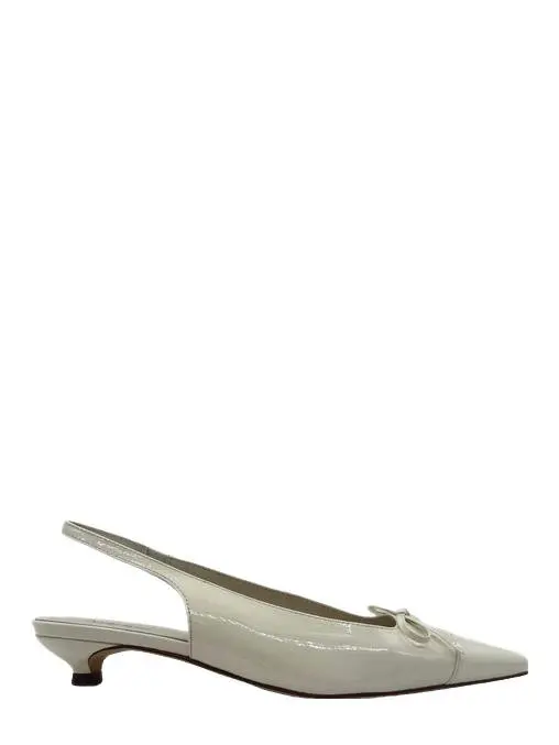 AMIE RAFA Montecito Kitten Heels - Bone