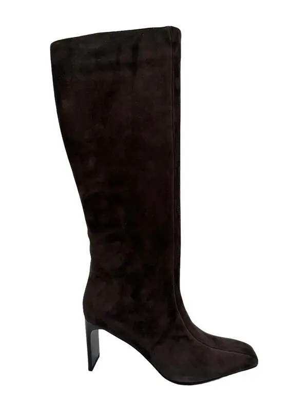 AMIE RAFA Mishel Knee High Suede Boots - Brown