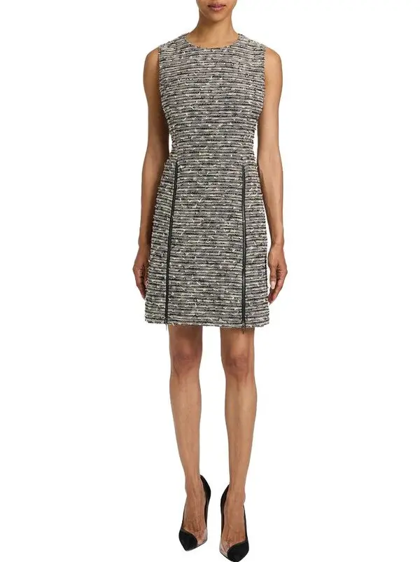 Santorelli Ida Tweed Shift Dress - Sandstone