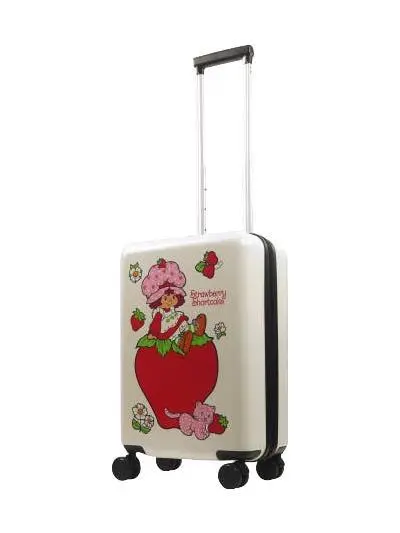 FUL Strawberry Shortcake 22.5-in Carry-on Luggage - White
