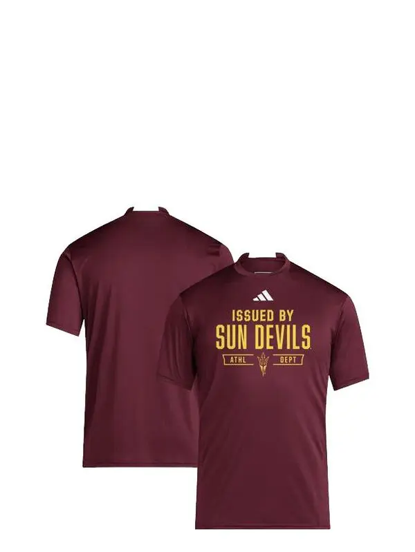 Adidas Arizona State Sun Devils 2025 Training Performance Team T-shirt - Maroon