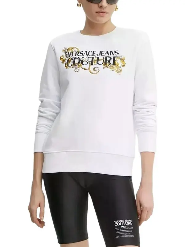 Versace Sequin-embellished Sweatshirt - White