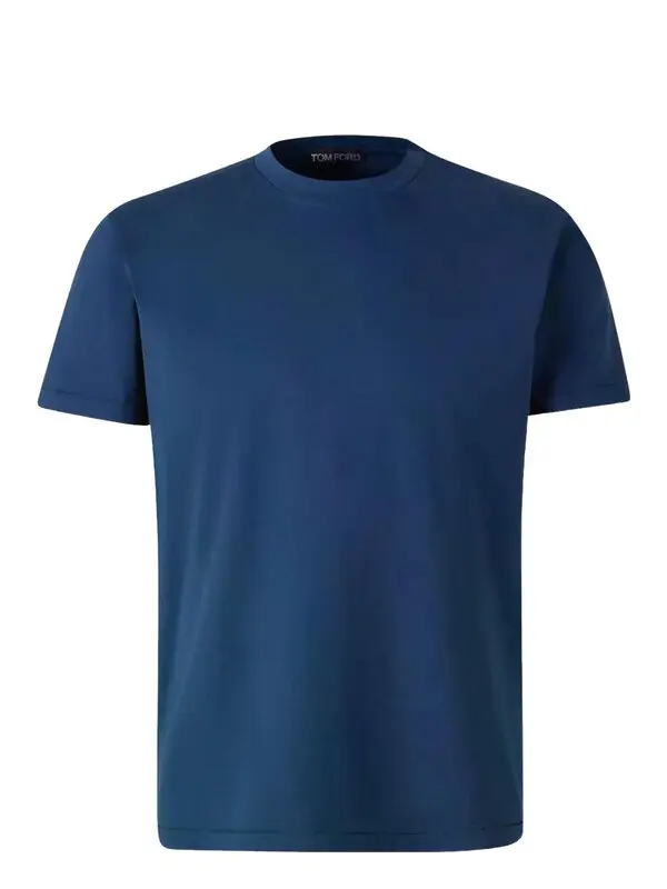 TOM FORD Crew-neck Short-sleeve T-shirt - Blue
