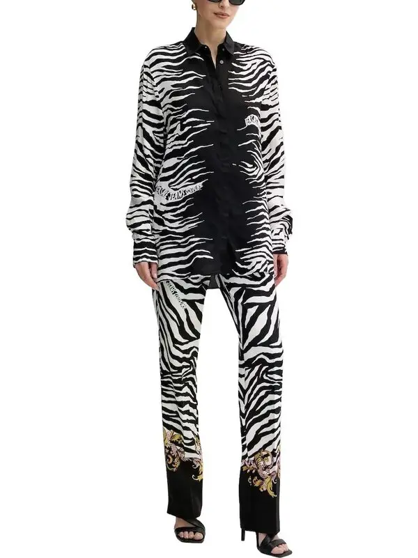 Versace Zebra-print Shirt - Black