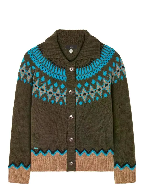 Alanui Wool Knit Cardigan - Green
