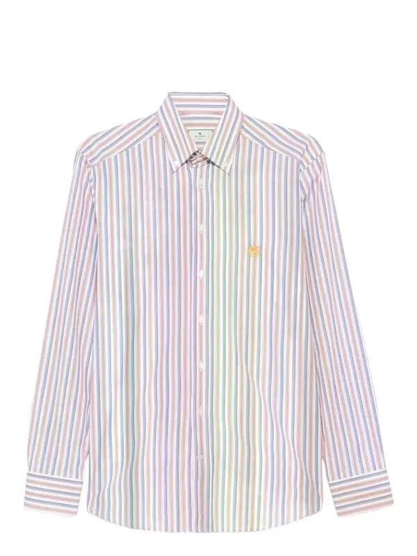 Etro Striped Long-sleeved Shirt - White