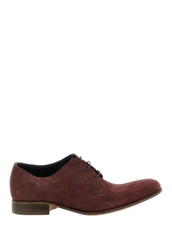JULIAN Suede Derby Shoes - Red