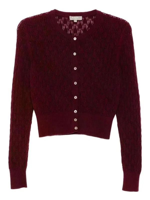 N.peal Cashmere Cardigan - Red