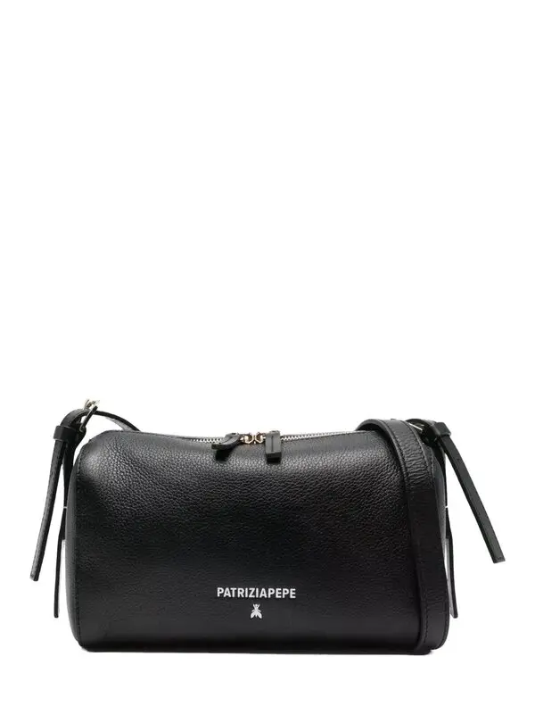 Patrizia Pepe Leather Shoulder Bag - Black