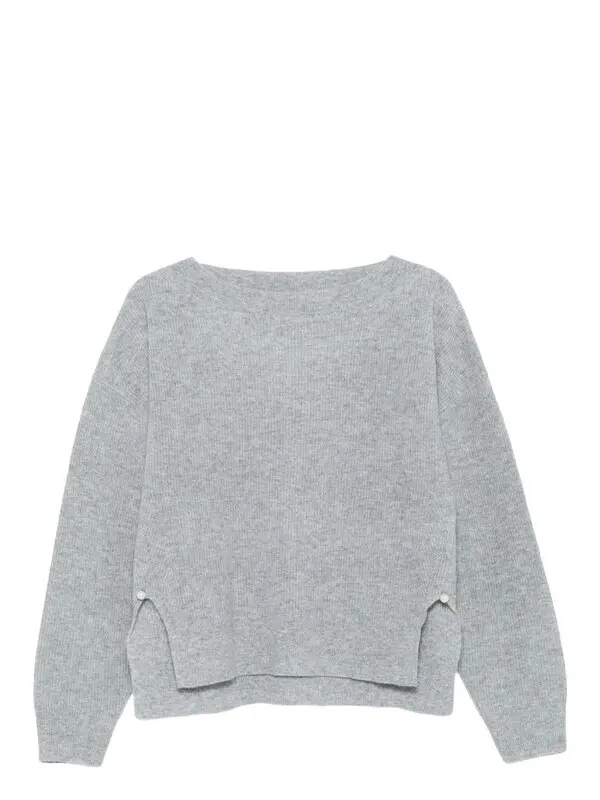 Liu Jo Wool And Cashmere Sweater - Grey