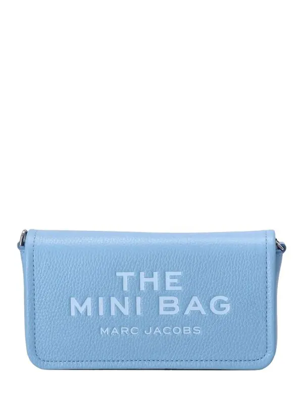 Marc Jacobs The Mini Leather Crossbody Bag - Clear Blue