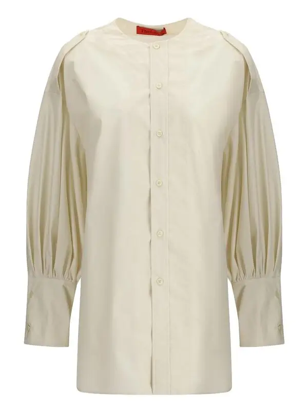 THE LATEST Firm Poplin Cher Shirt - Beige